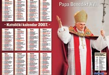 Jutarnji list - Jutarnji list sutra daruje katolički kalendar za 2007.