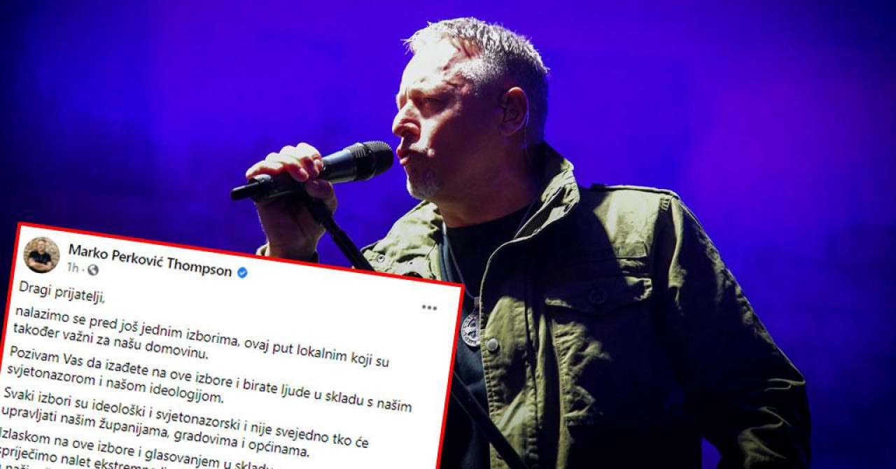 Jutarnji list - Thompson se obratio fanovima uoči izbora: Jasno poručio koje kandidate ne želi ...