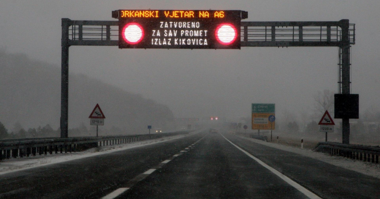 Jutarnji list - Dug put do Rijeke i Splita: Zbog orkanskog vjetra ...