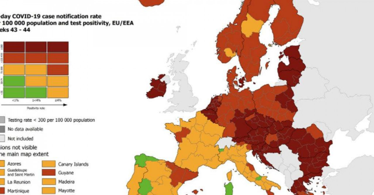 Jutarnji list - Stigla nova korona karta: Hrvatska ostala tamnocrvena ... Jutarnji list - Stigla nova korona karta: Hrvatska ostala tamnocrvena ...