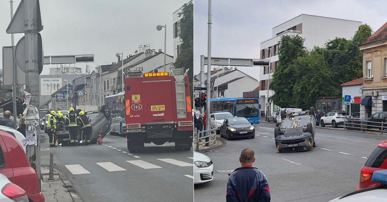 Jutarnji list - Krš i lom na Ilici: Nakon sudara jedan automobil završio na krovu, dvoje djece ...