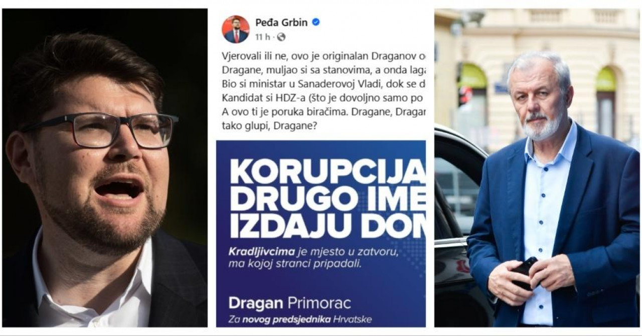 Jutarnji list - Peđa Grbin i Ante Sanader svađali se na Facebooku zbog oglasa Dragana Primorca ...